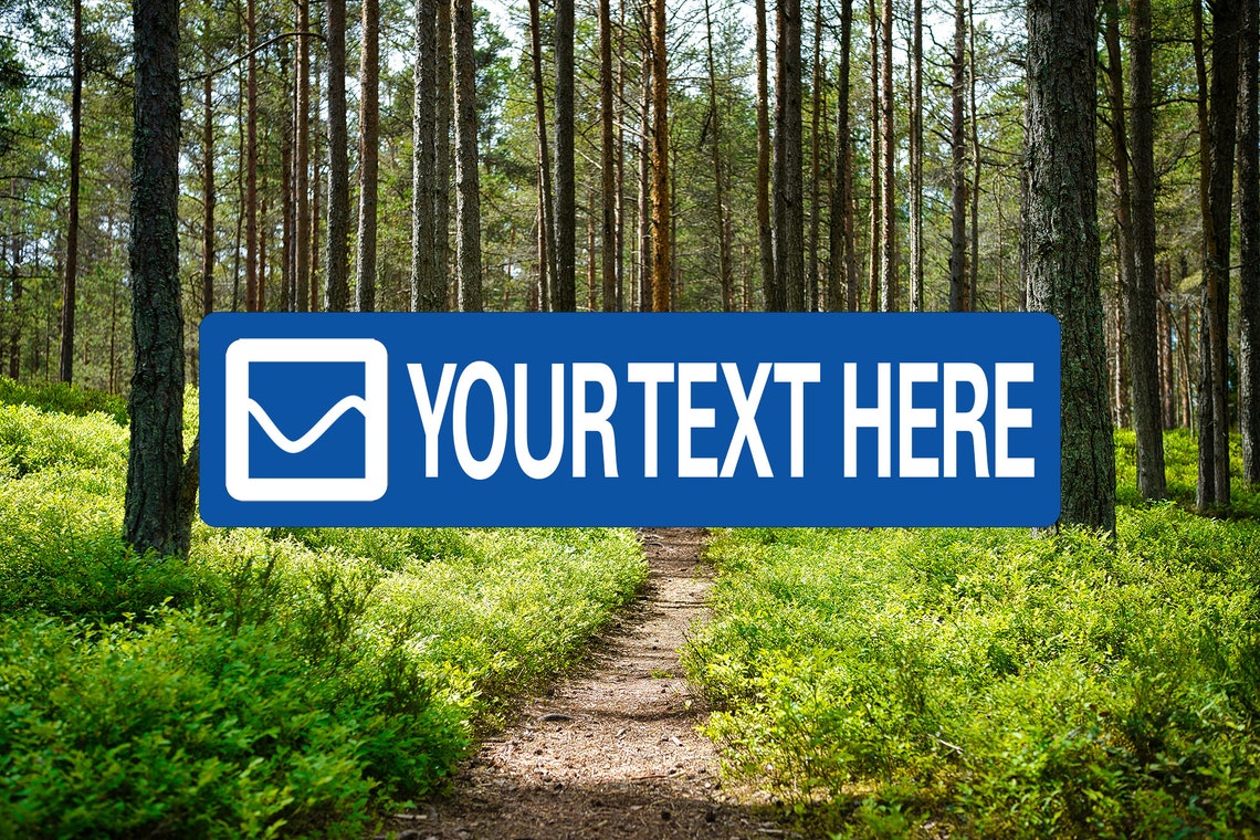 Customizable Metal Bike Trail Signs Trailhead Signs - Etsy