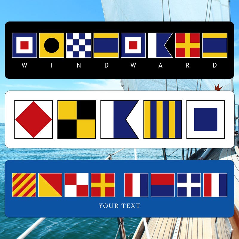 Nautical Flag Sign - Etsy