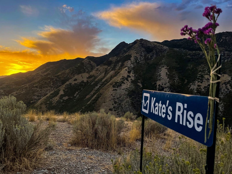 Customizable Metal Bike Sign: Aluminum & Vinyl Mountain Biking Trail ...