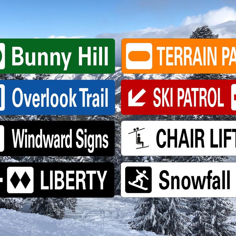 Ski Sign - Etsy