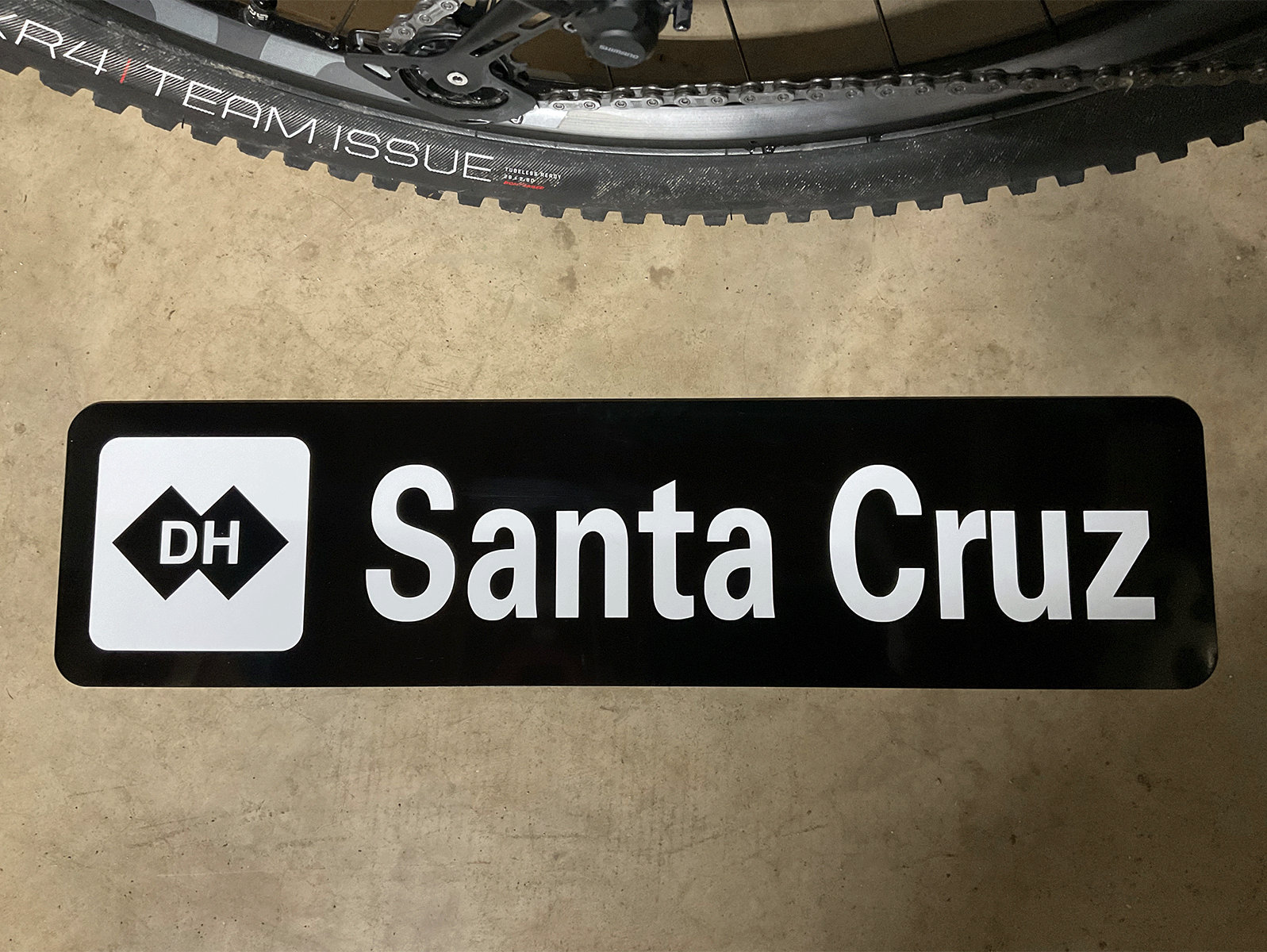 Customizable Metal Bike Sign: Aluminum & Vinyl Mountain Biking Trail ...