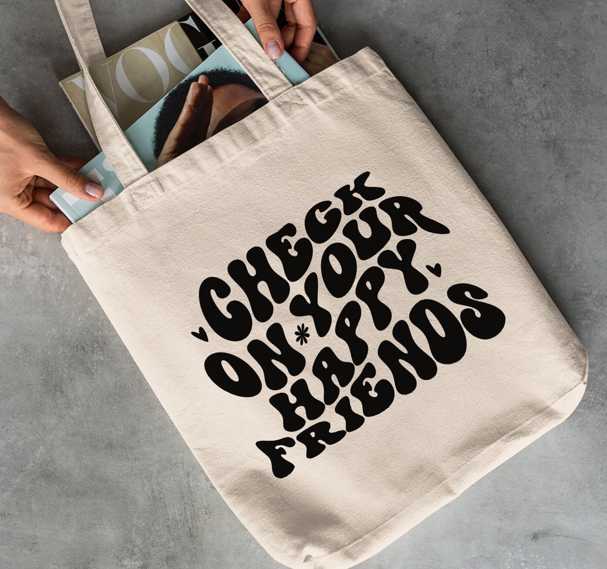 Check on Your Happy Friends SVG Digital Download - Etsy