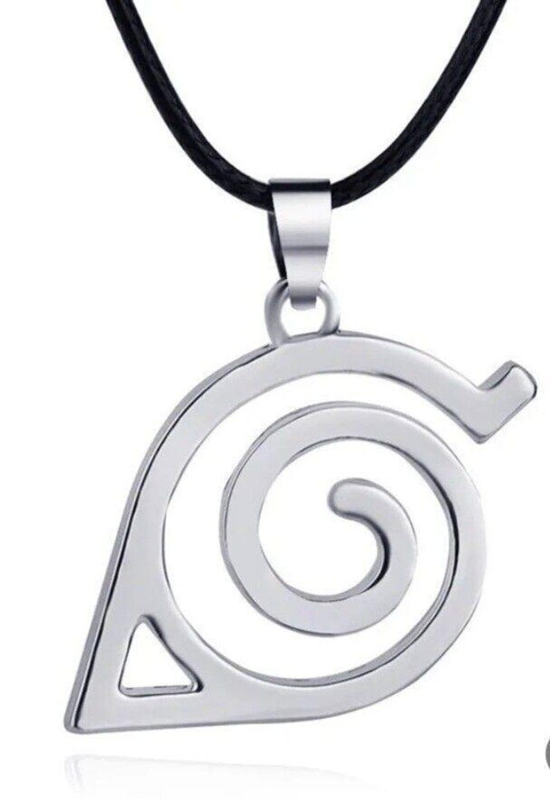 Naruto Shippuden Hidden Leaf Village Logo Pendant Necklace - Etsy