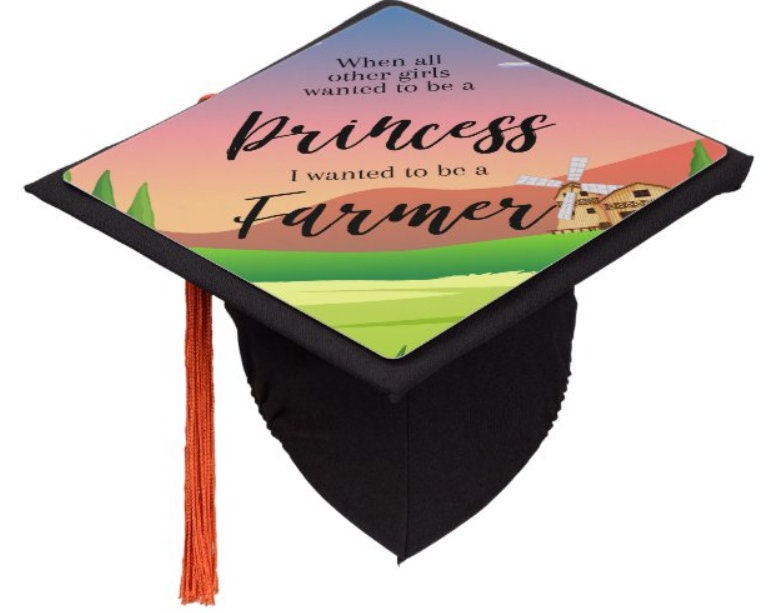 Graduation Cap Topper Farmer - Etsy