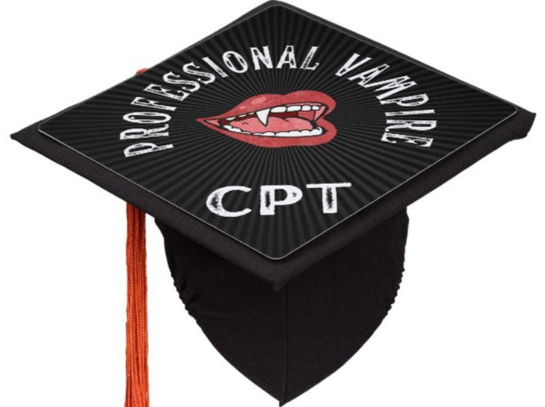 Graduation Cap Topper - Vampire - Etsy