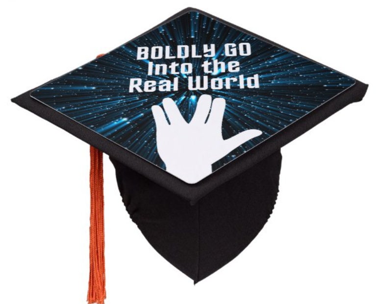 Graduation Cap Topper - Boldly Go - Etsy