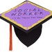 Graduation Cap Topper - Social Worker Purple - Etsy