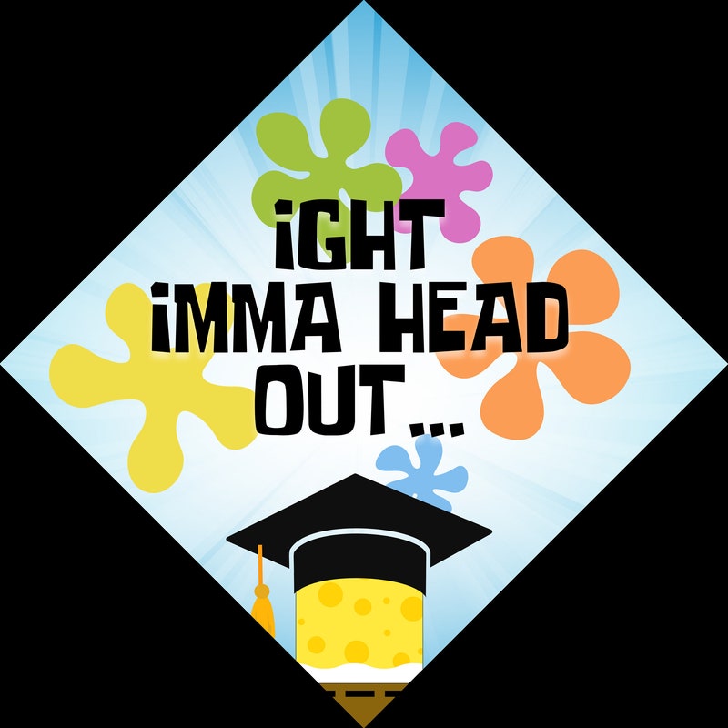 Spongebob Graduation Svg - Etsy