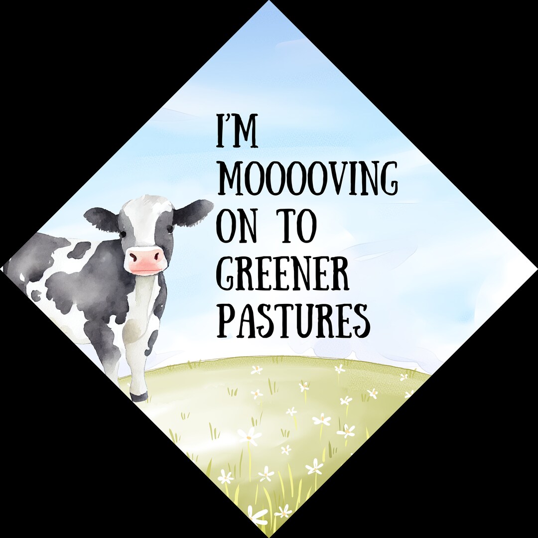Graduation Cap Topper - Greener Pastures - Etsy