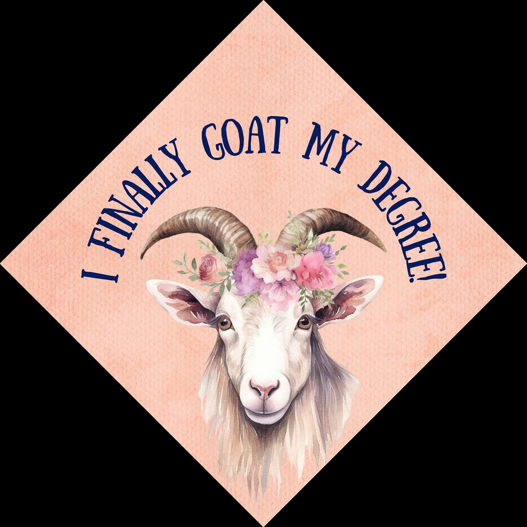 Graduation Cap Topper - Goat - Etsy