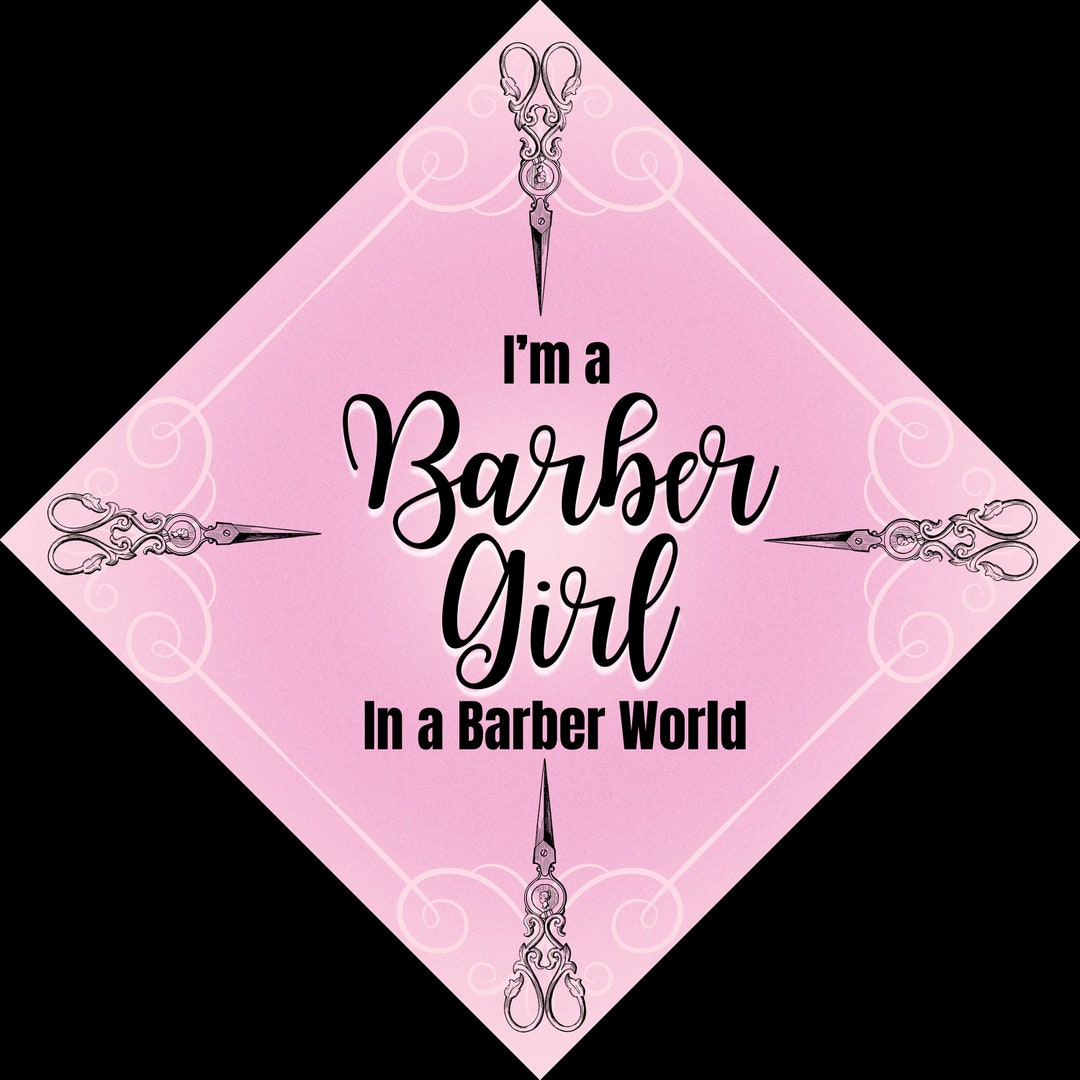 Graduation Cap Topper - Barber Girl - Etsy