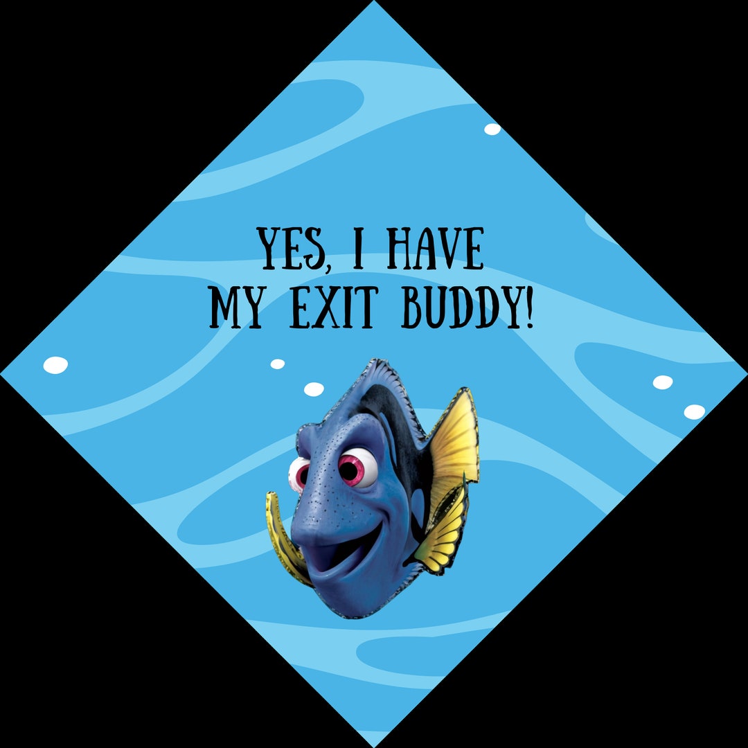 Graduation Cap Topper - Exit Buddy 2 - Etsy