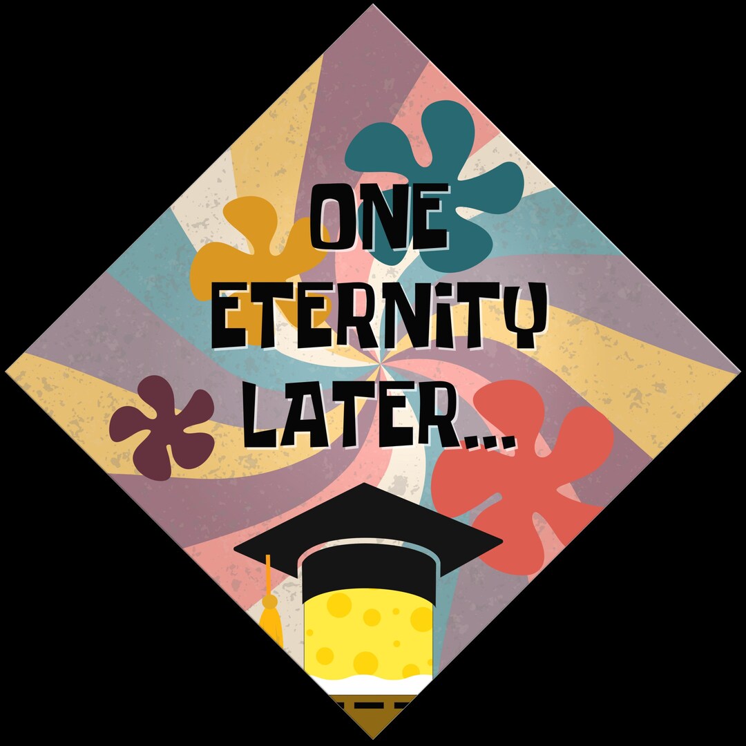 Graduation Cap Topper - Sponge Bob Eternity - Etsy