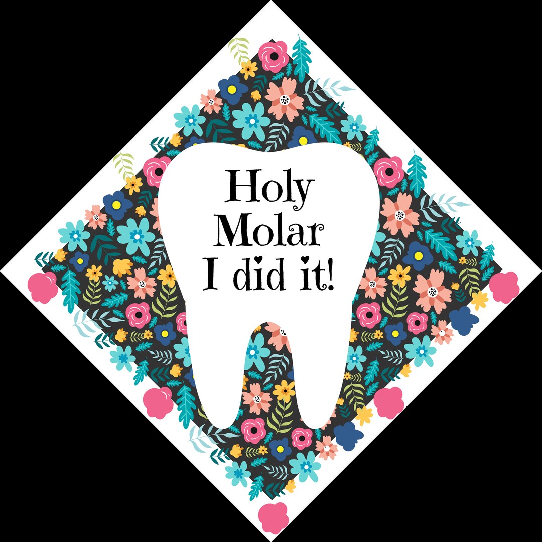 Graduation Cap Topper - Holy Molar - Etsy