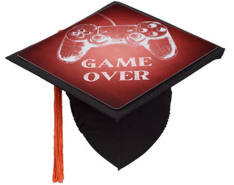 Graduation Cap Topper - Game Over - Etsy