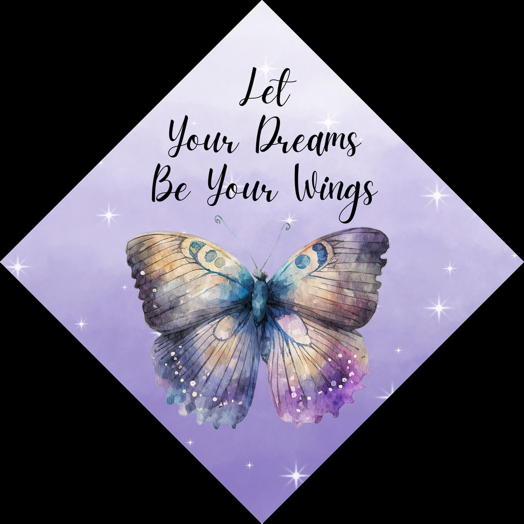 Graduation Cap Topper - Dreams Wings - Etsy