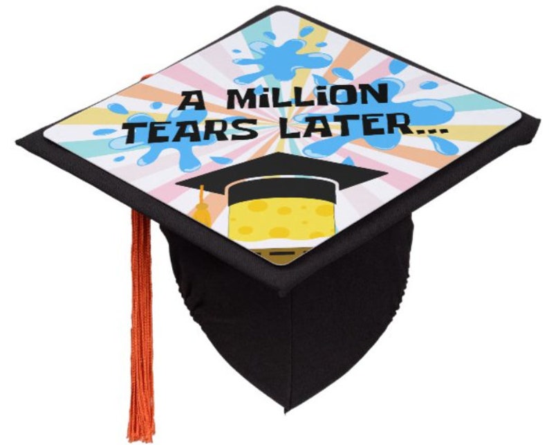 Graduation Cap Topper - Sponge Bob Tears - Etsy