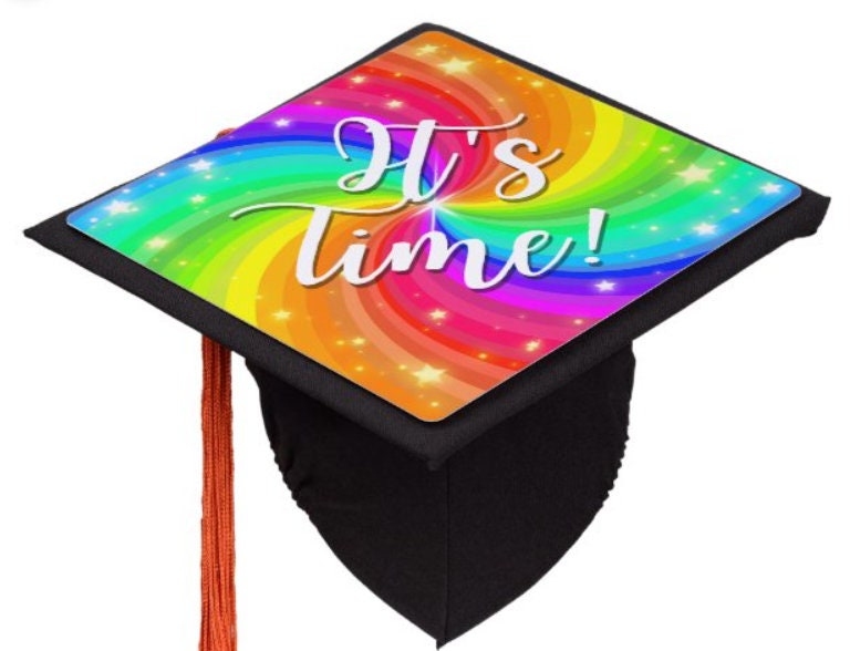 Graduation Cap Topper - It's Time - Etsy