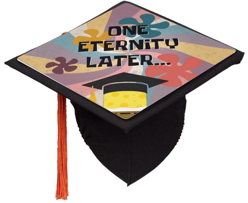 Graduation Cap Topper - Sponge Bob Eternity - Etsy