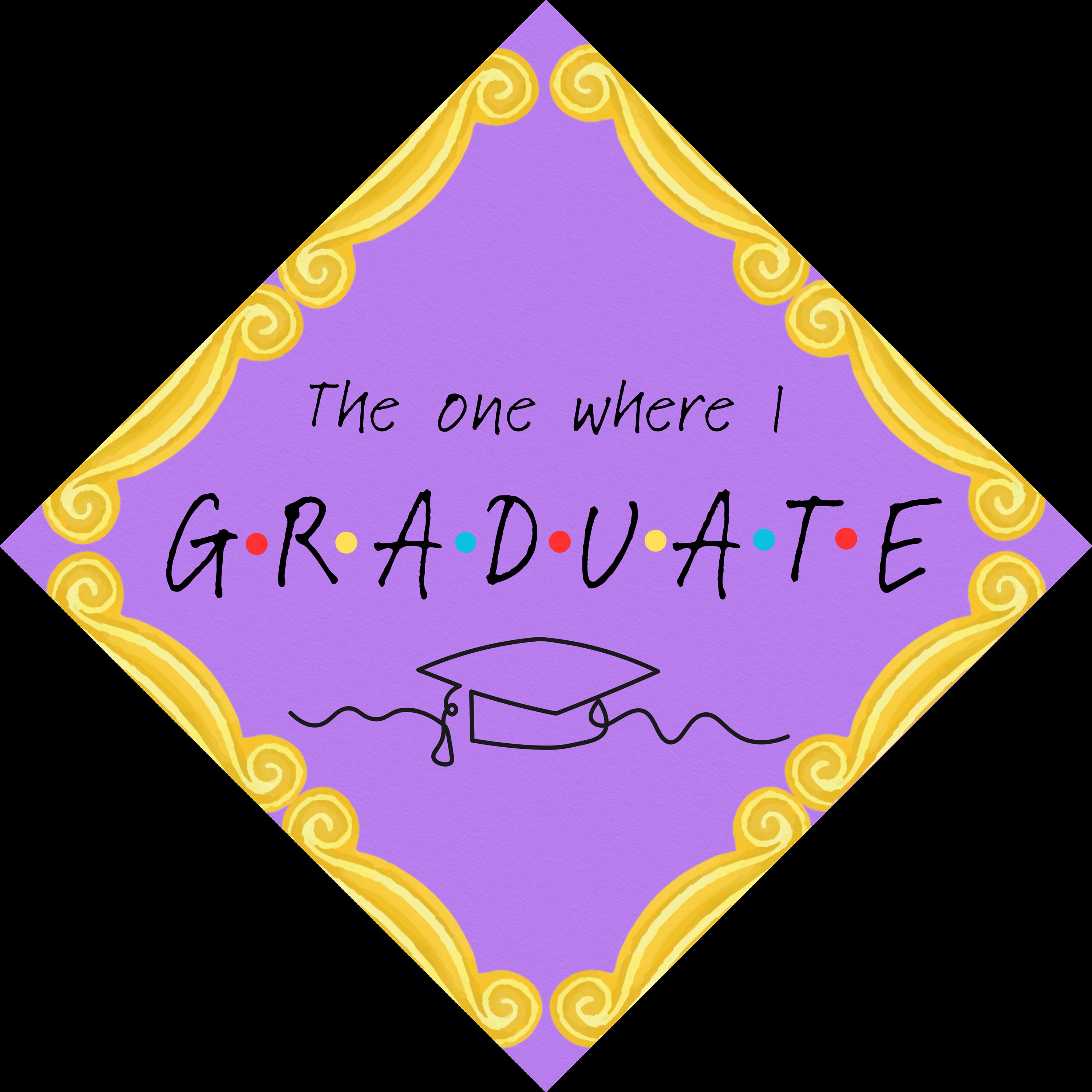 Graduation Cap Topper - the One Where I Graduate - Etsy