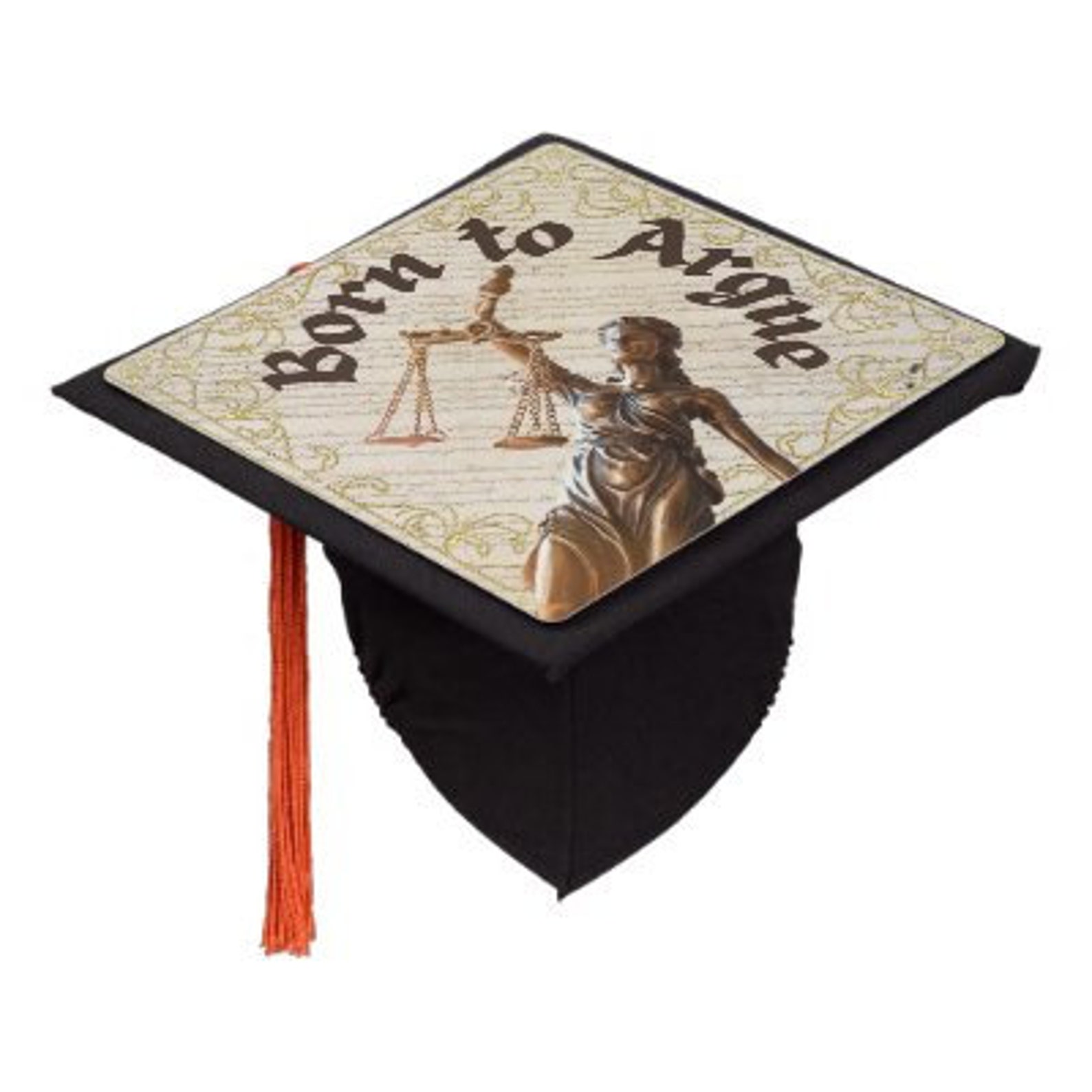 Graduation Cap Topper - Born to Argue - Etsy