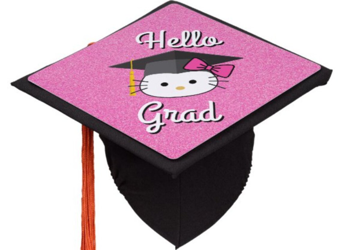 Graduation Cap Topper - Hello Grad - Etsy