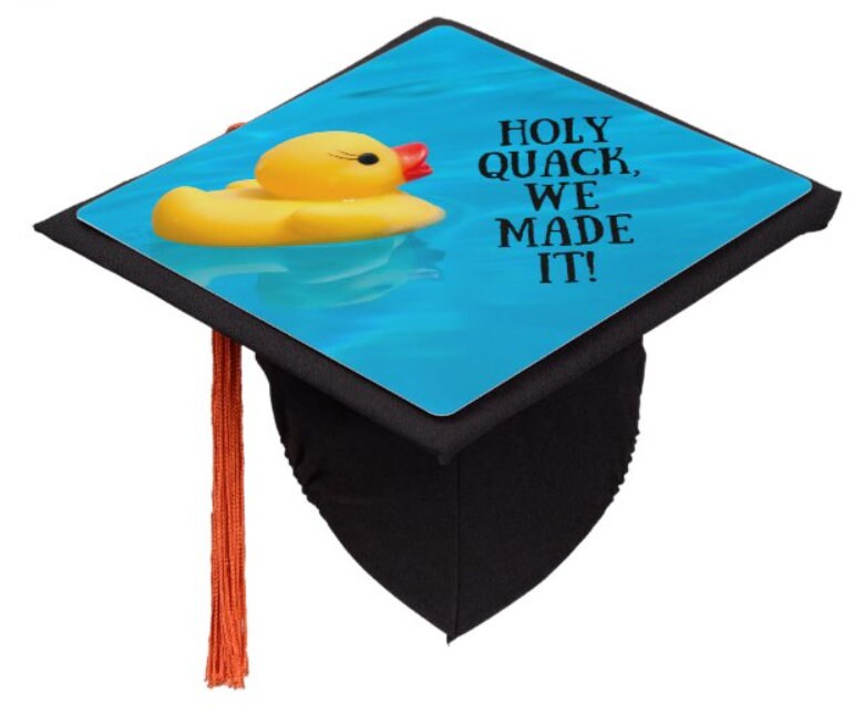 Graduation Cap Topper Holy Quack - Etsy
