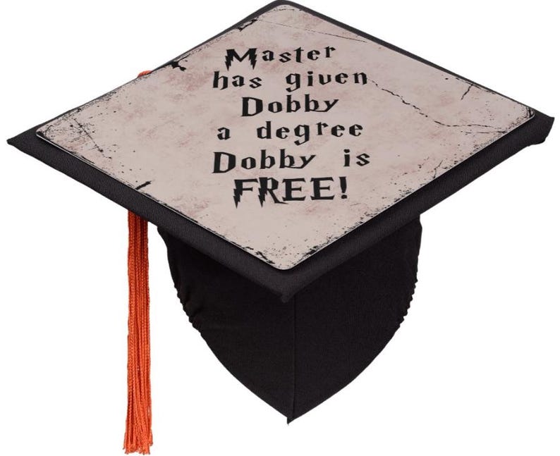 Graduation Cap Topper - Hogwarts Degree - Etsy