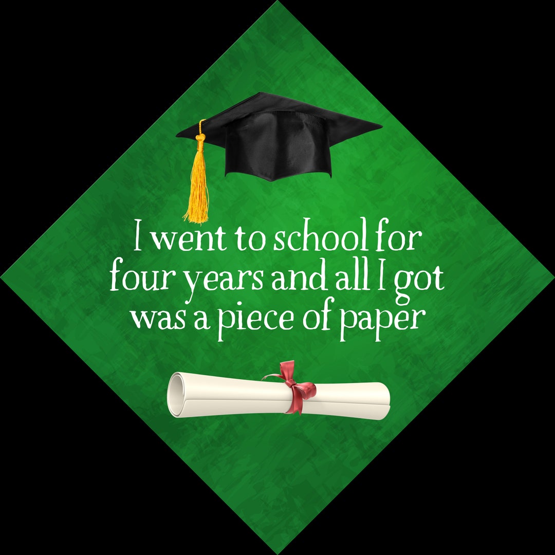 Graduation Cap Topper - School Paper - Etsy
