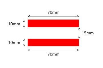 Buy SET Helmet Marking, Fire Brigade, Red RAL3019 Reflective ...