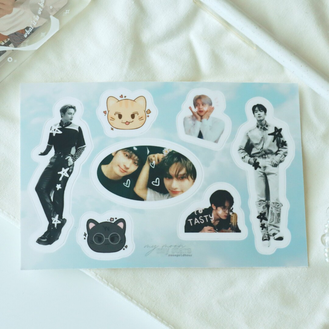 Seventeen Wonwoo and Jun Sticker Sheet | Svt Wonhui Kpop Vinyl Sticker ...