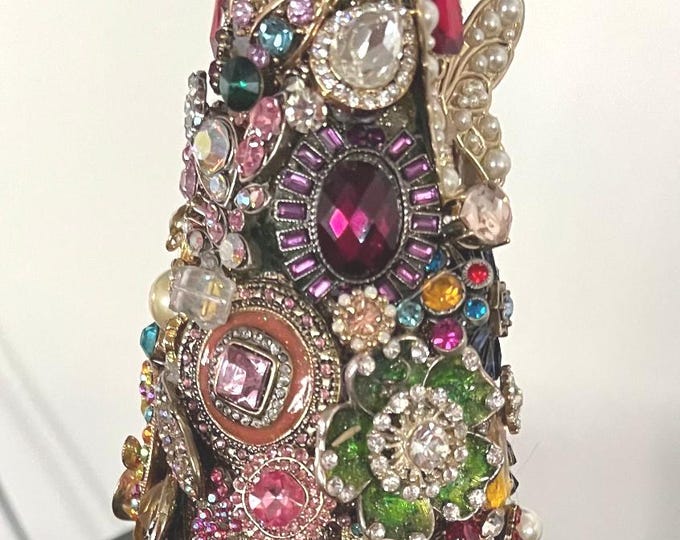Vintage Jeweled Christmas Tree: Rhinestone Holiday Decor - Etsy