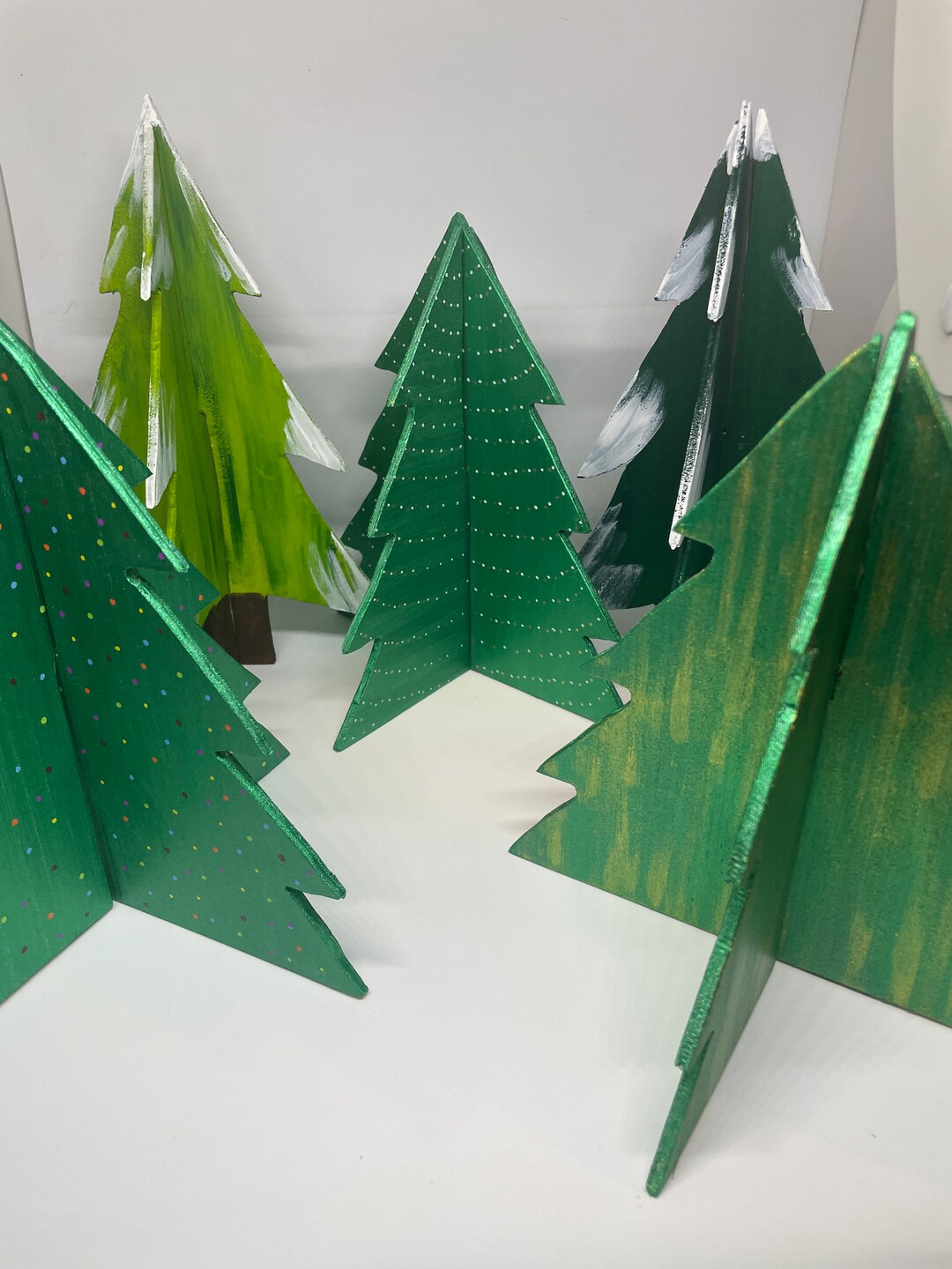 Hand-painted Collapsible Trees - Etsy