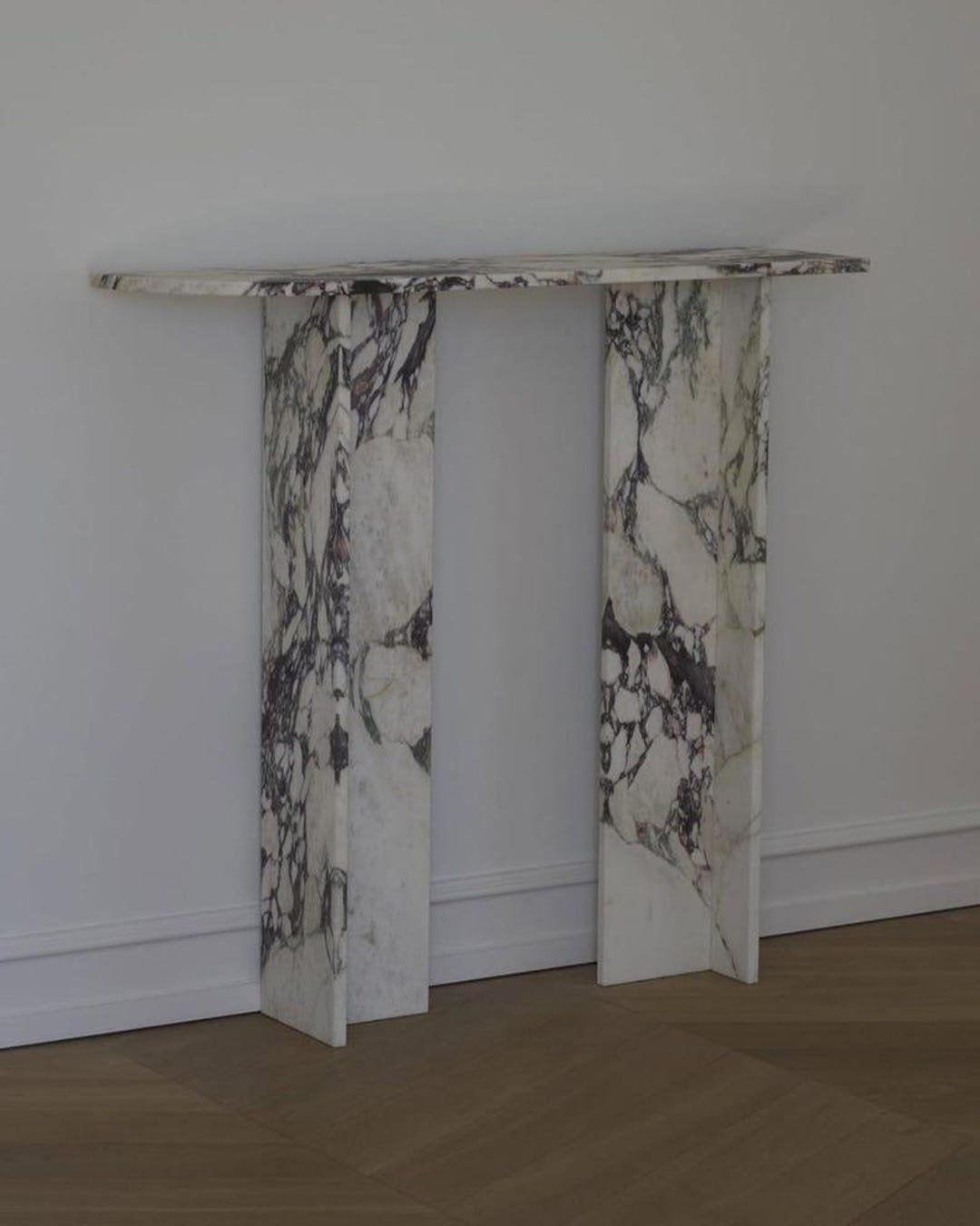 Calacatta Viola Marble Console Table: Luxury Hallway Entry Table - Etsy
