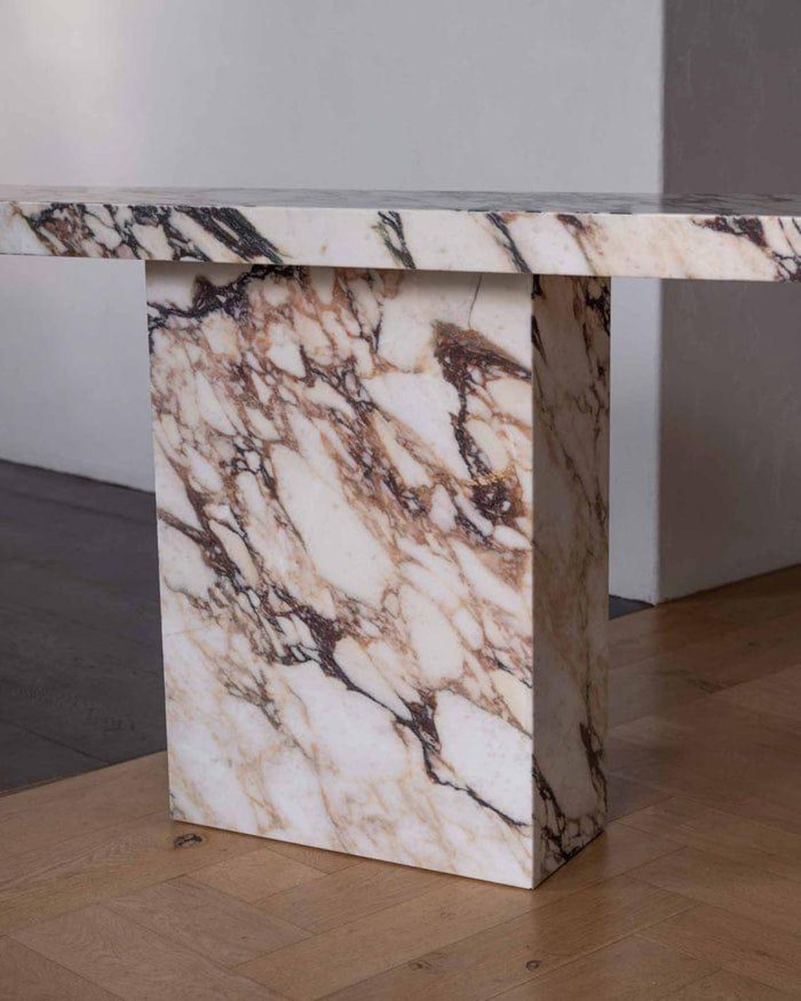 Calacatta Viola Marble Console Table, Luxury Hallway Entry Table - Etsy