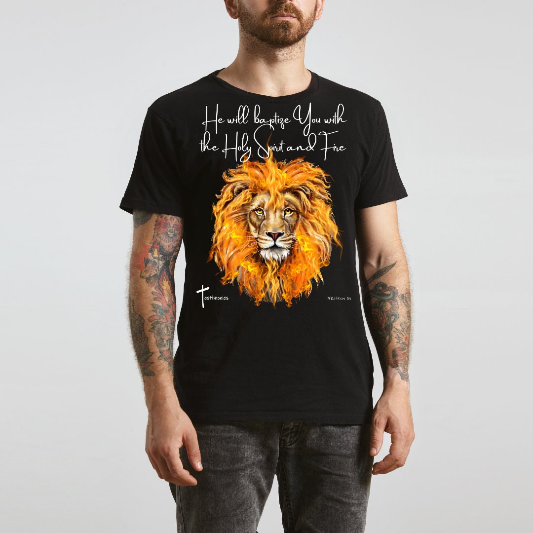 Lion of Judah He Will Baptize You With the Holy Spirit and Fire Matthew ...