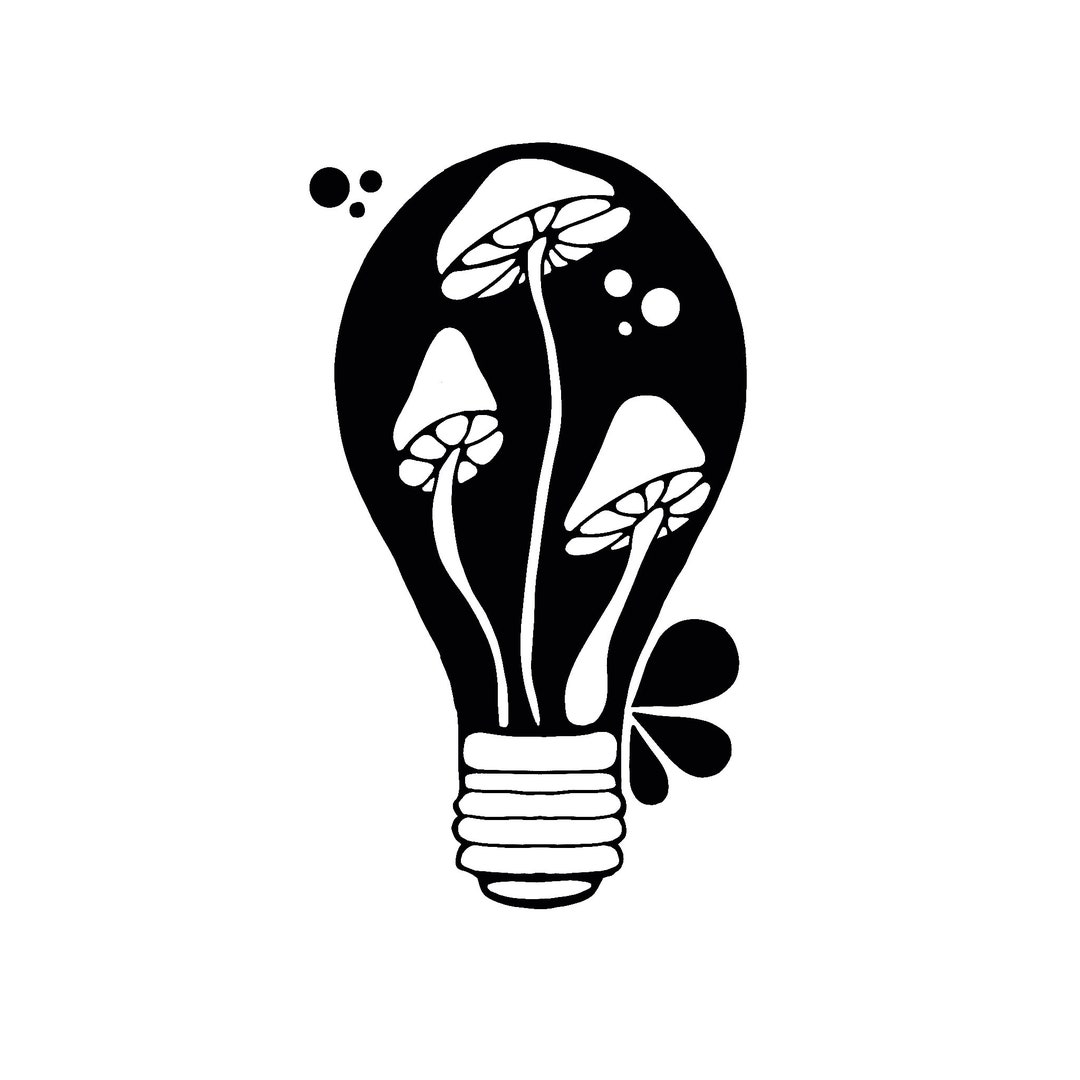 Mushroom Light Bulb PNG for Cutting Machines - Etsy
