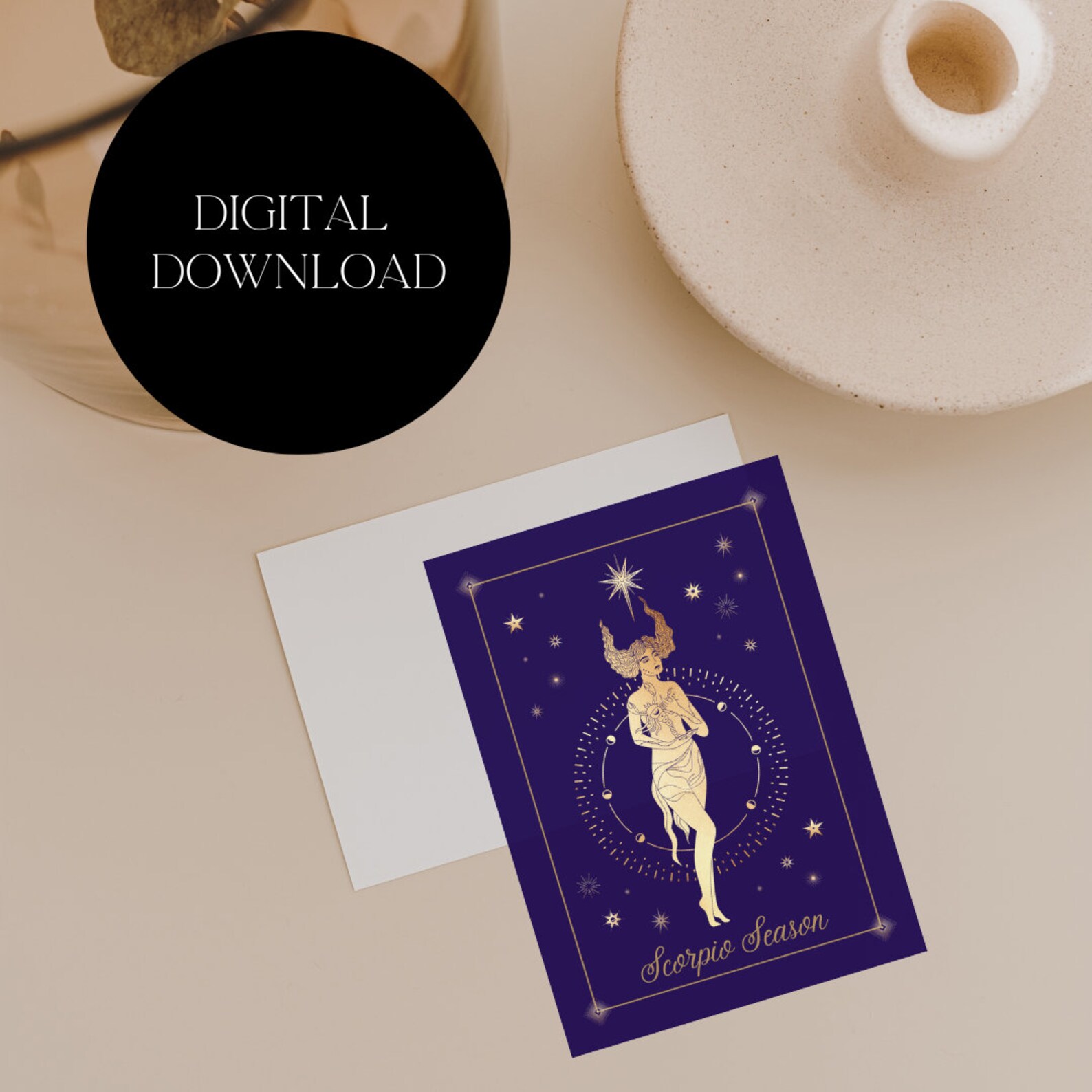 Printable Birthday Card Zodiac Zodiac Birthday Card - Etsy