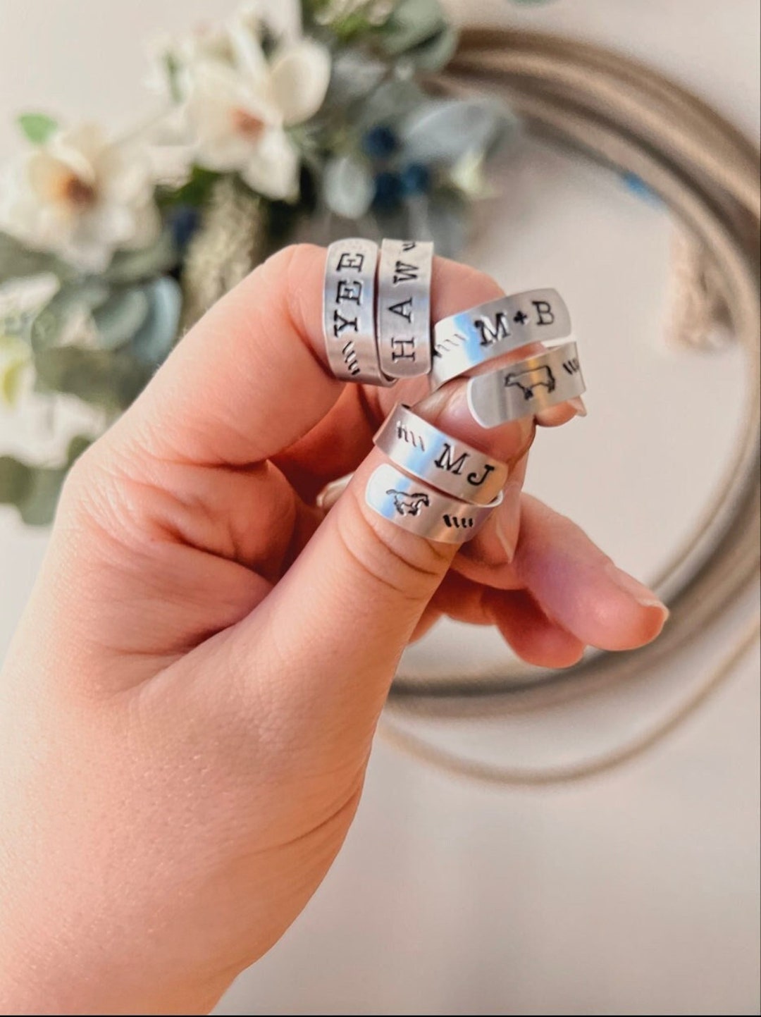 Custom Wrap Rings - Etsy