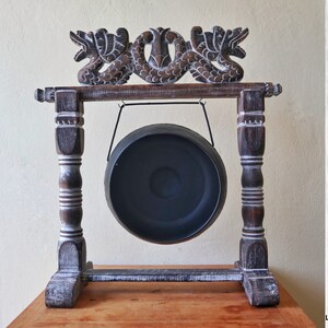 Healing Gong in Stand - From 25cm to 80cm - Black, Green, Pattern ...