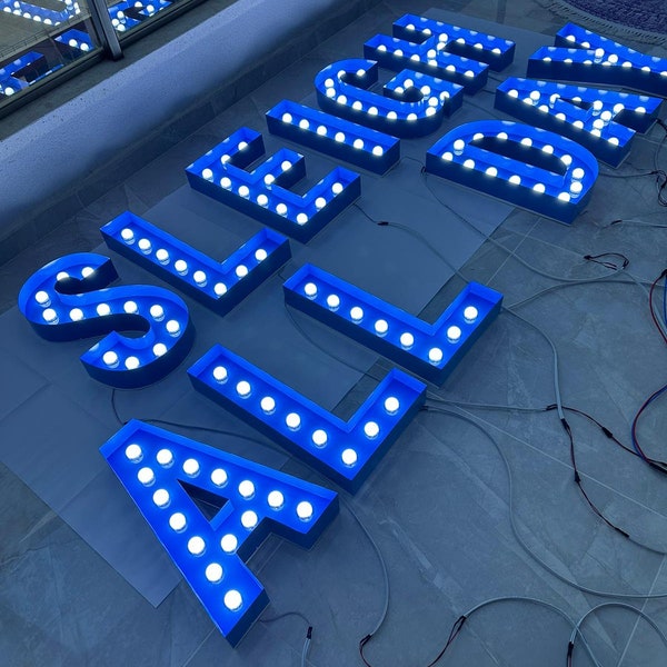 Custom Letters With Lights - Etsy