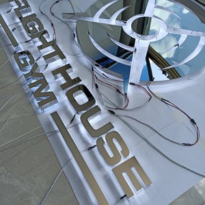 3d Sign, Logo, Office Decor, 3D Gold Sign, Business Sign, 3D Lobby Sign ...