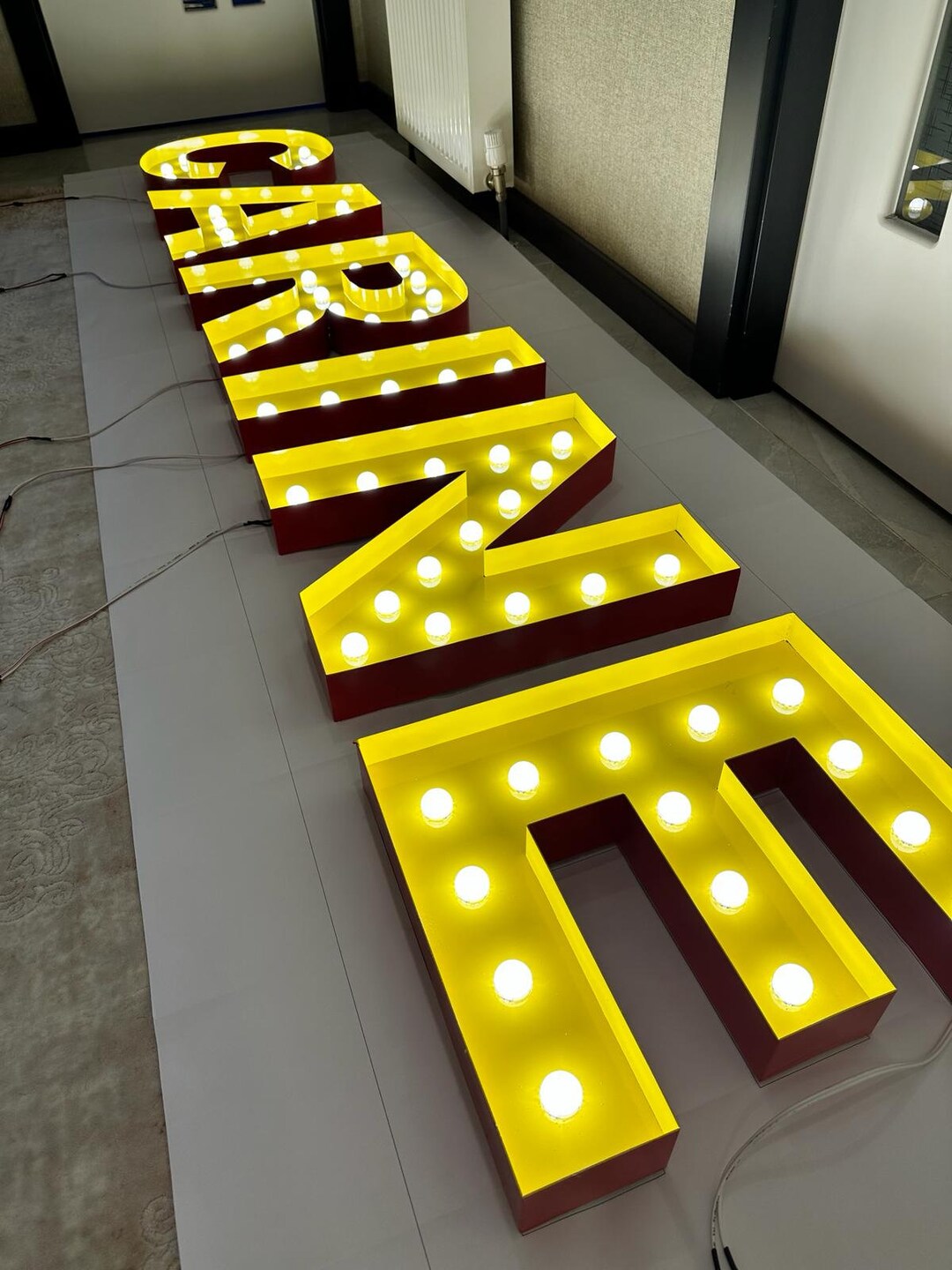 Marquee Letters Decor, Marquee Letter, Metal Led Logo, Business ...