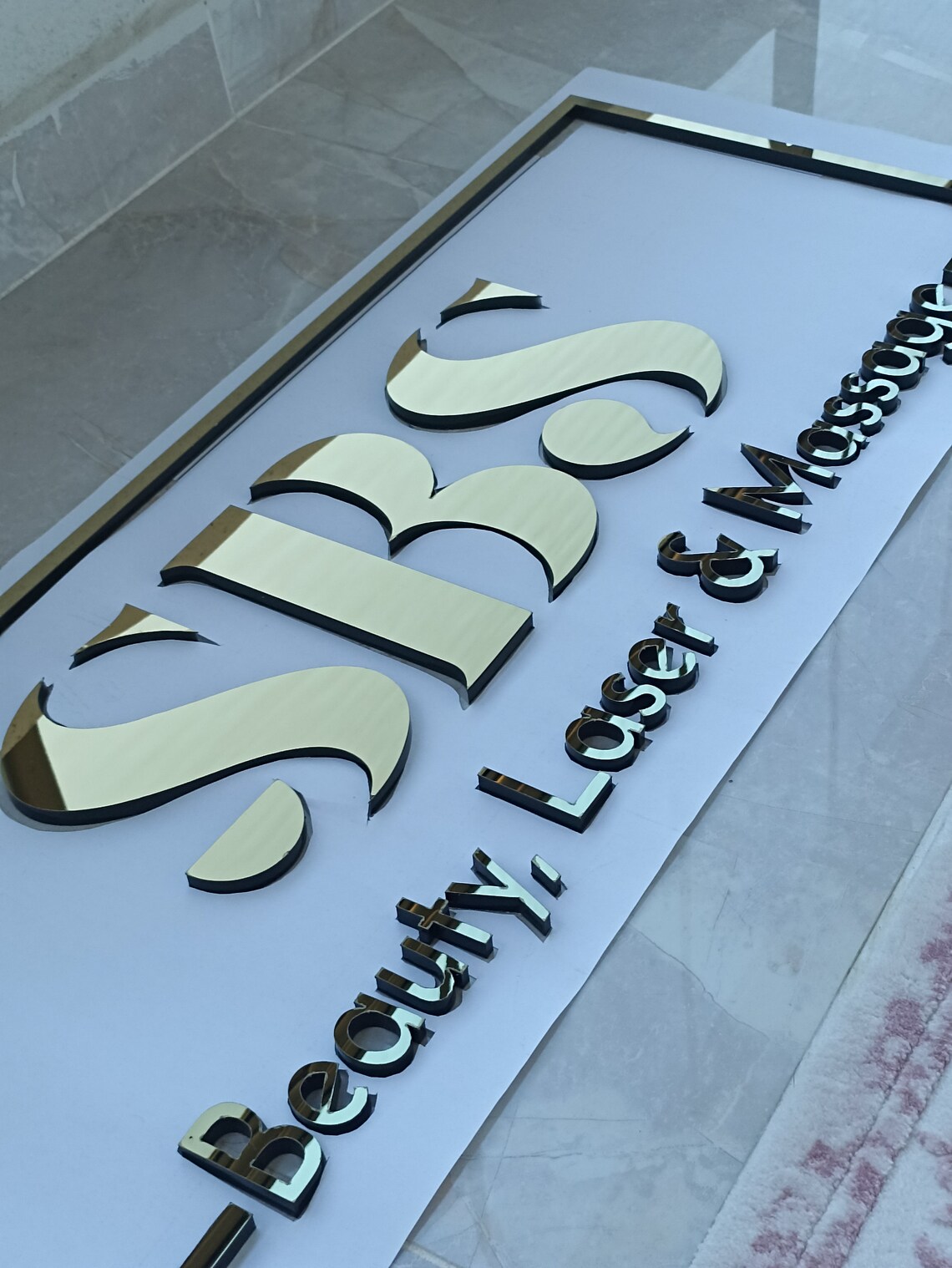 3d Sign 3d Led Backlit Signage 3D Gold Sign Business Sign - Etsy