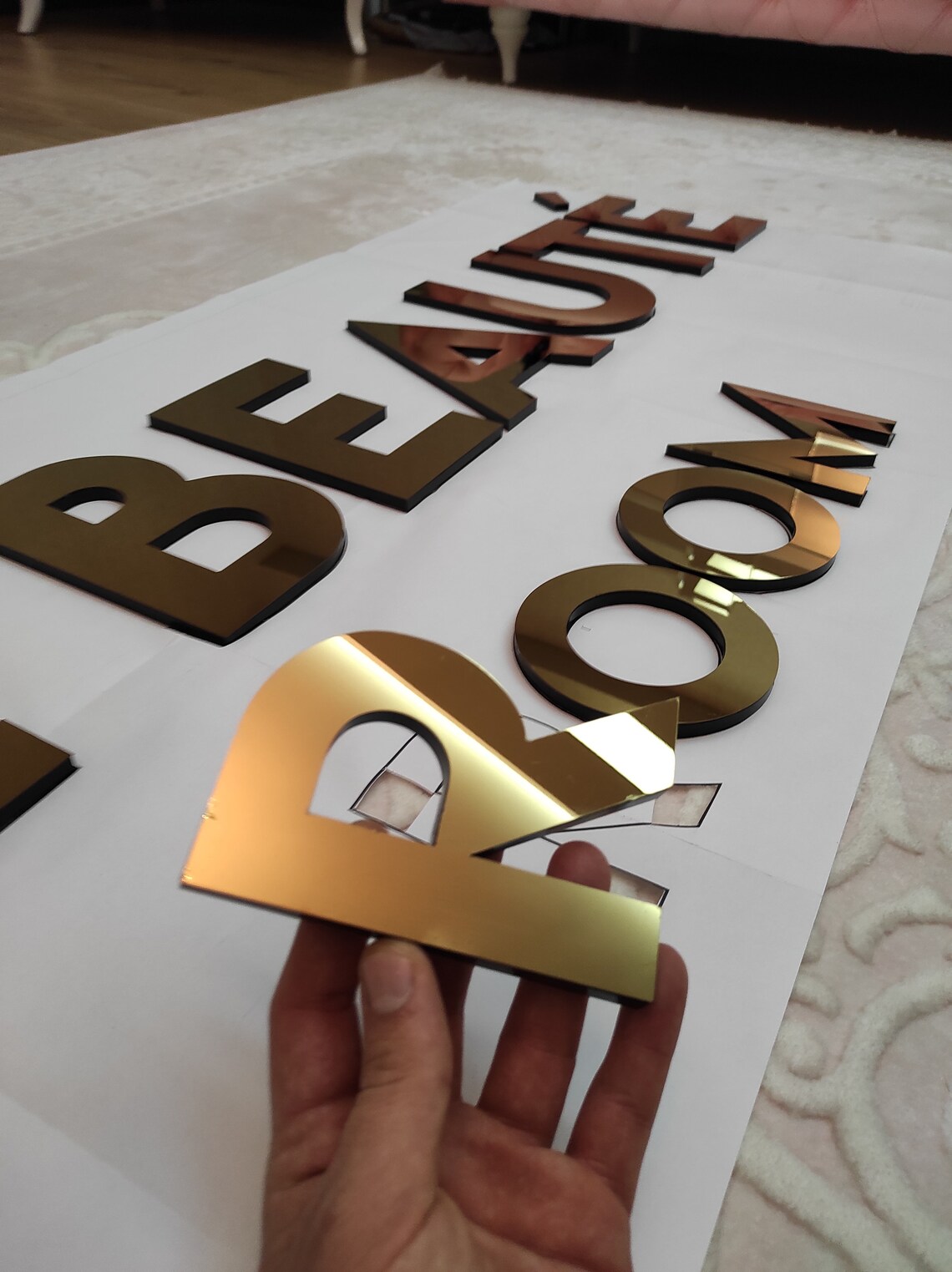 3d Sign Logo Office Decor 3D Gold Sign Business Sign 3D | Etsy