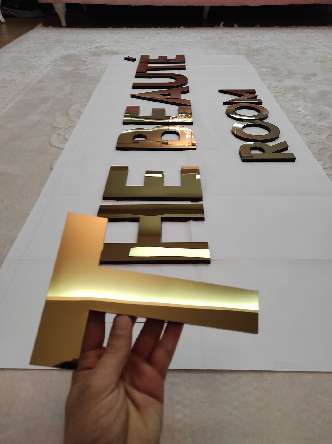 3d Sign Logo Office Decor 3D Gold Sign Business Sign 3D - Etsy