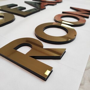 3d Sign Logo Office Decor 3D Gold Sign Business Sign 3D | Etsy