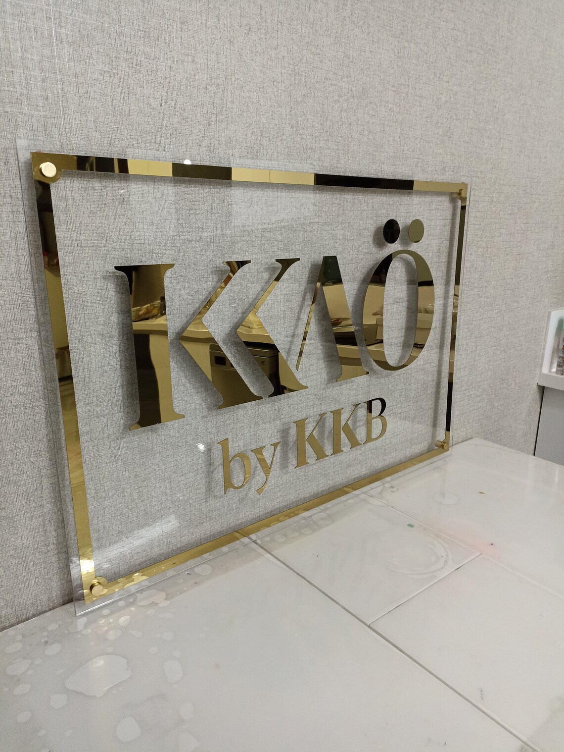 3d Sign Logo Office Decor 3D Gold Sign Business Sign 3D - Etsy