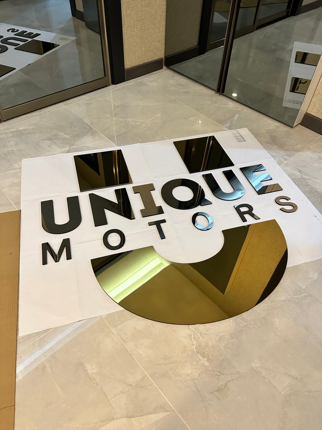 3d Silver Logo, 3d Sign, 3d Brushed Sign, Office Wall Logo, Custom ...