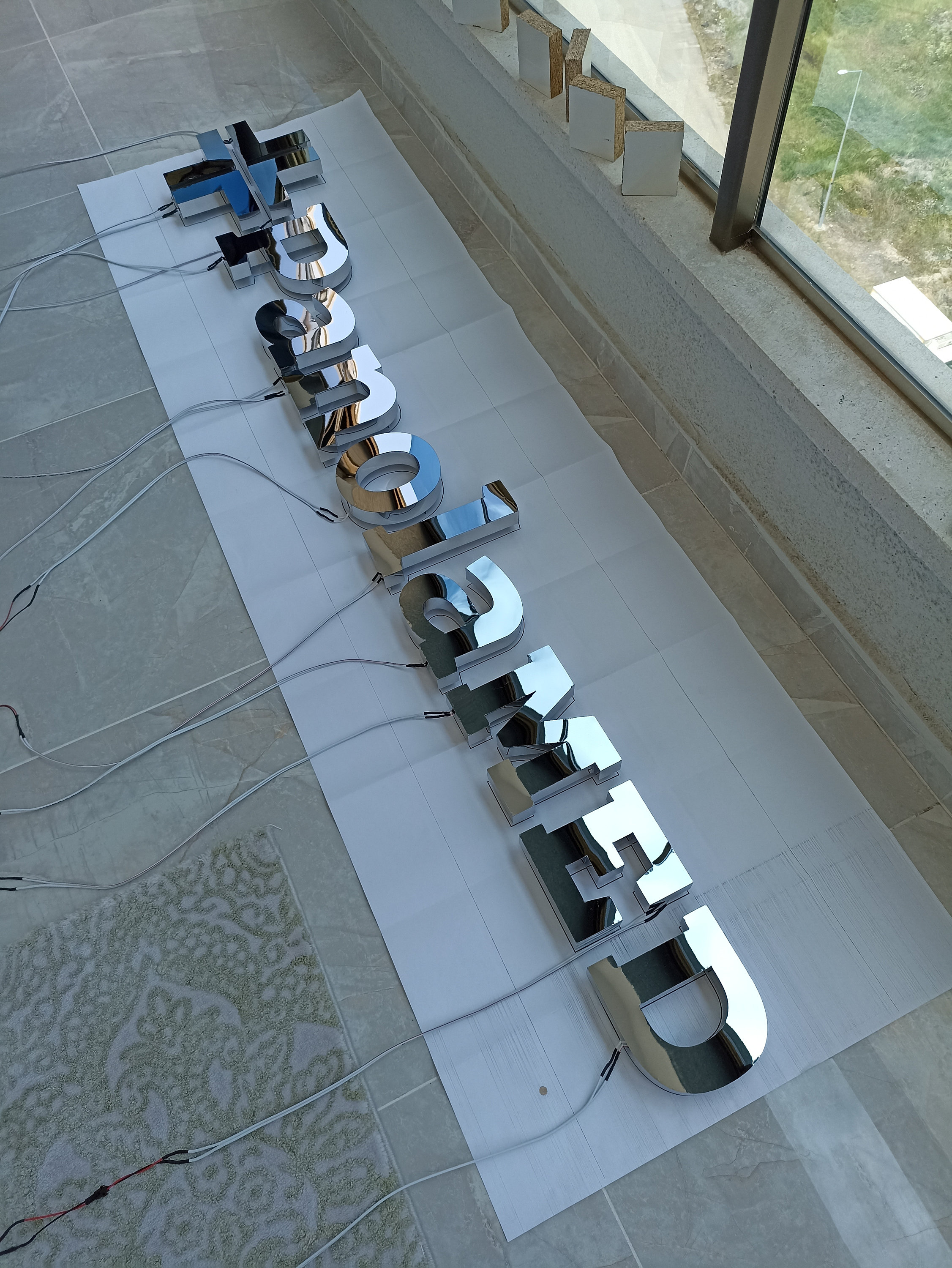 3d Sign Logo Office Decor 3D Silver Sign Business Sign 3D - Etsy